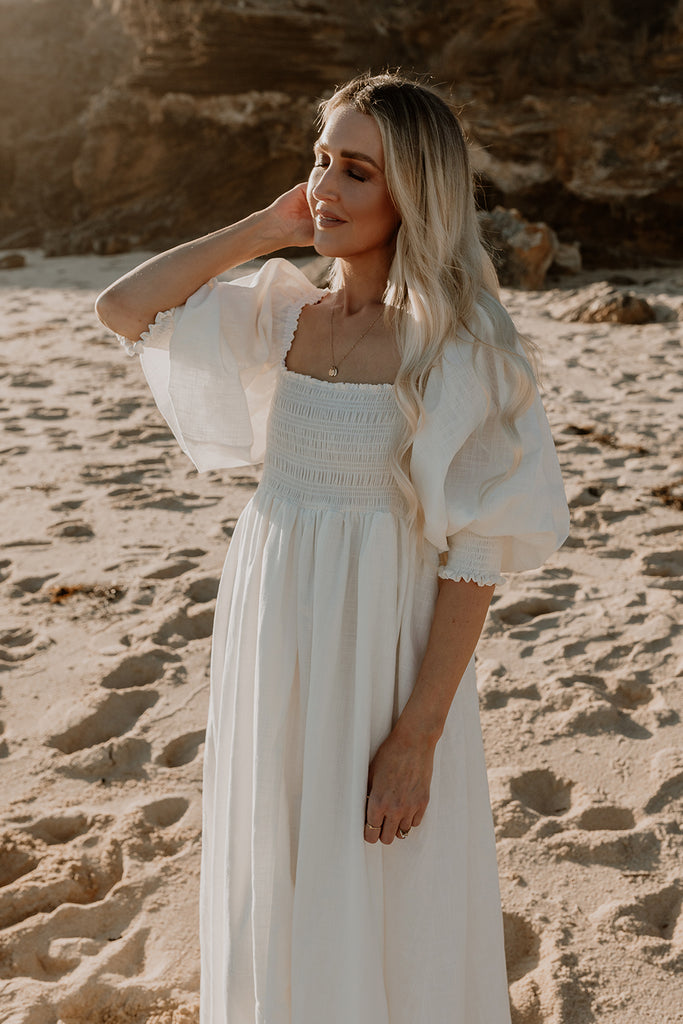 Margot Shirred Dress - Co & Ry – CO & RY